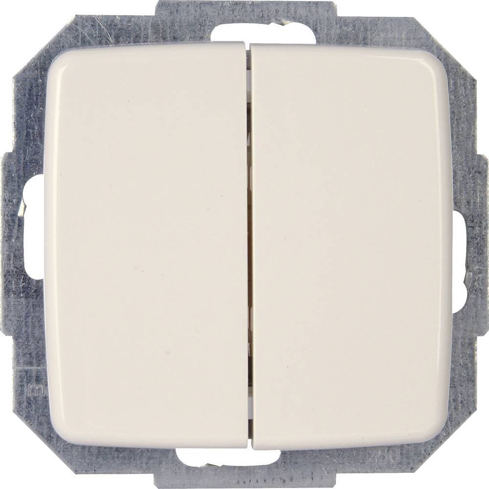 Kopp Insats Strömställare kron RIVO Renvit (RAL 9010) - Elgiganten - Elgiganten