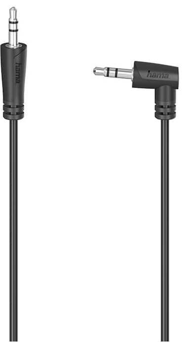 Hama Audio 3.5mm till 3.5mm vinklad kabel 1.5m - Elgiganten - Elgiganten
