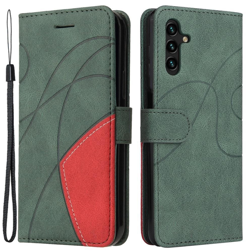 KT Plånboksfodral till Samsung Galaxy A34 5G - Grön/Röd - Elgiganten - Elgiganten
