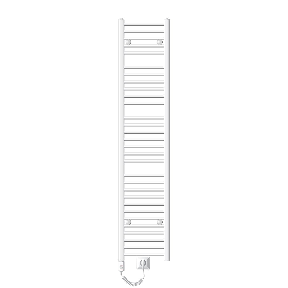 Elradiator 1200W Sahara 300 x 1800 mm vit, sidoanslutning - Elgiganten ...