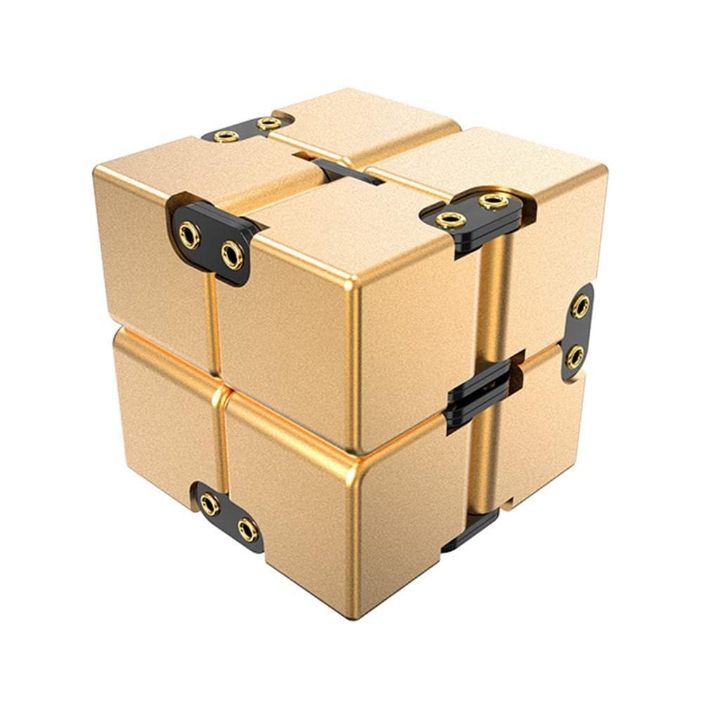 Fidget Toy Stress Avslappning Infinite Cube Flip Kub Guld - Elgiganten ...