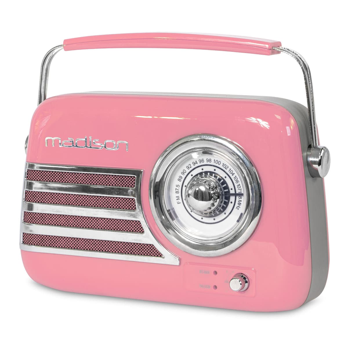 Madison retro radio med Bluetooth och FM (Rosa) - Elgiganten - Elgiganten