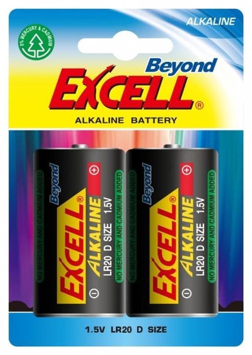 Beyond Excell D (LR20), batteri, alkaline, 2-pack - Elgiganten - Elgiganten