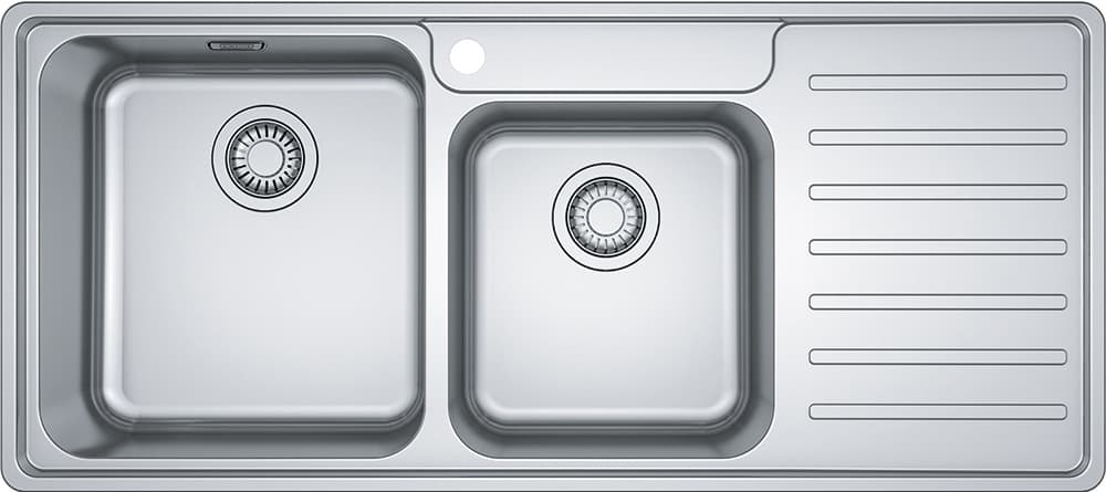 Franke Bell dubbel diskho BCX 221 L (stål) - Elgiganten - Elgiganten