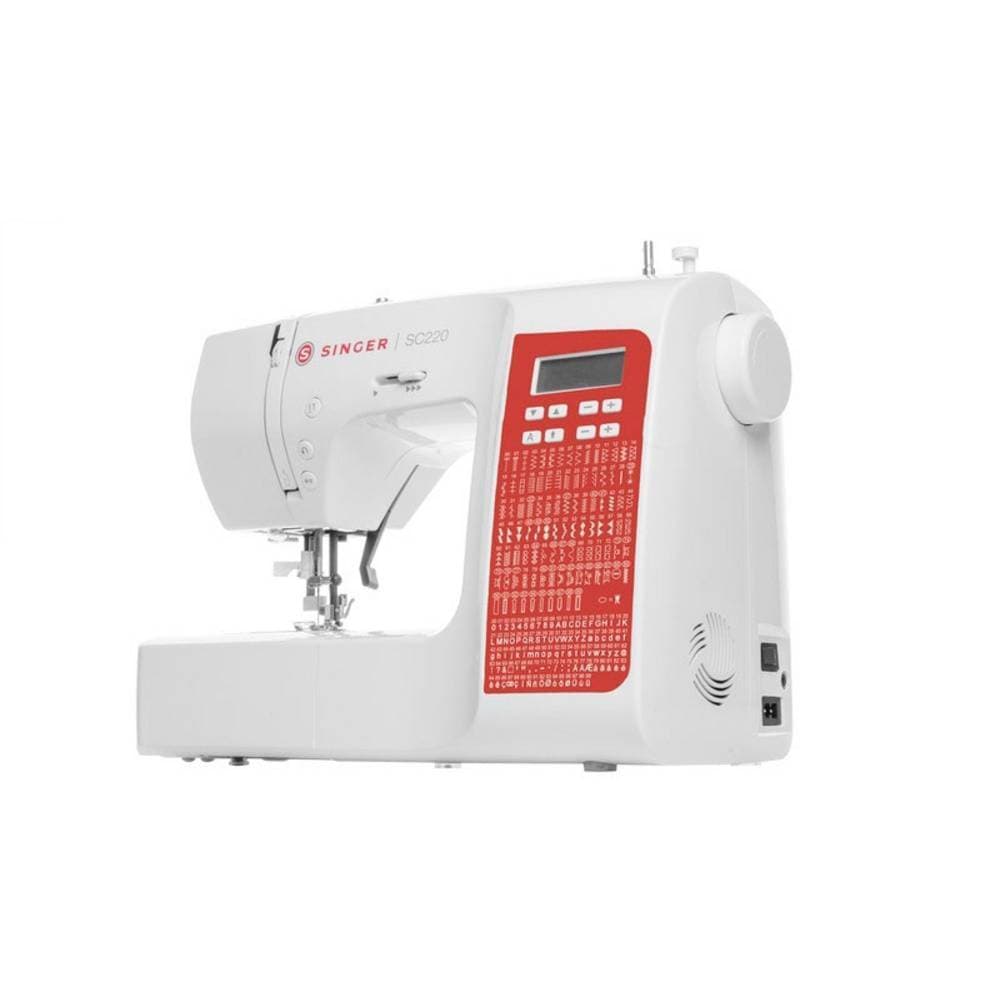 Singer Symaskin med friarm SC220 LED-belysning Vit, Röd - Elgiganten ...