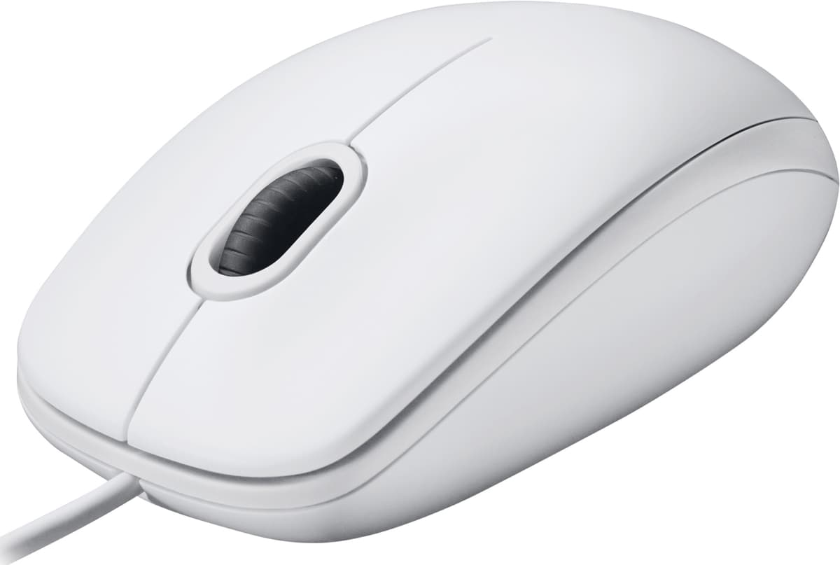 Logitech M100 trådbunden mus (vit) - Elgiganten - Elgiganten