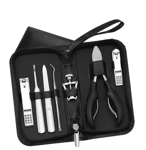 Pedikyr & Manikyr-kit med Fodral - 7-delar - Elgiganten - Elgiganten