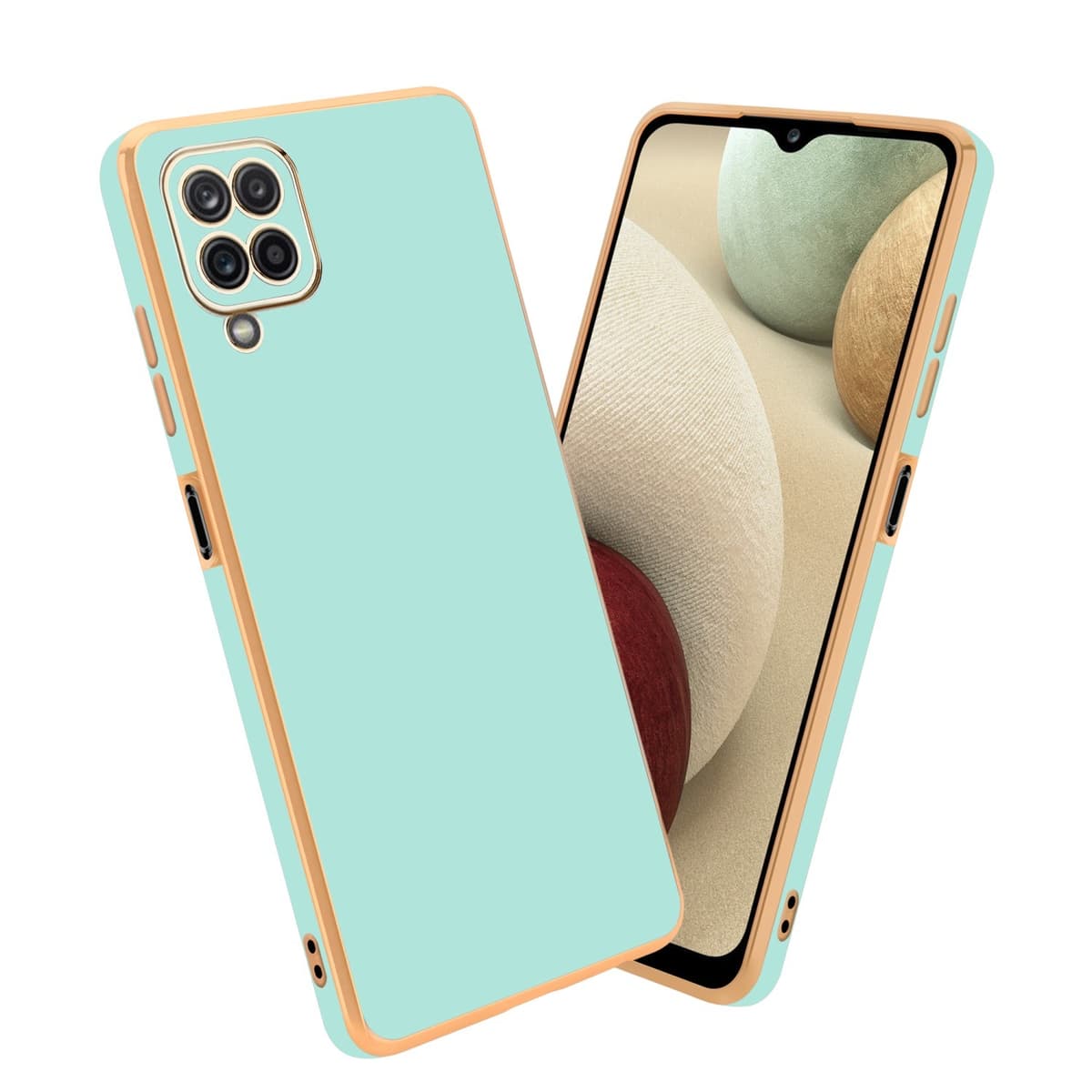 Samsung Galaxy A12 / M12 Skal Fodral Case (Grön) - Elgiganten - Elgiganten