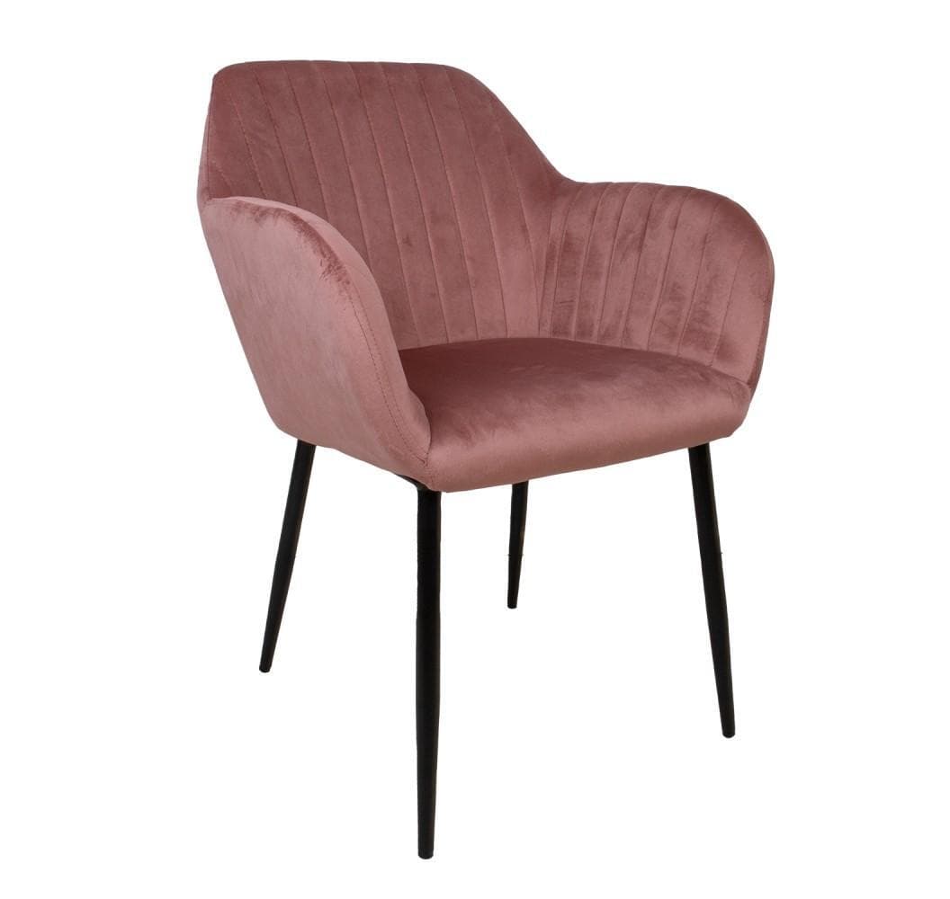 Stol EVELIN rosa sammet - Elgiganten - Elgiganten
