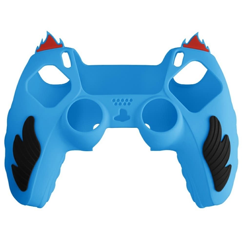 Playstation 5 / PS5 Silikon Skin Skal Fodral Anti-Slip Skydd Flame Design - Blå - Elgiganten ...