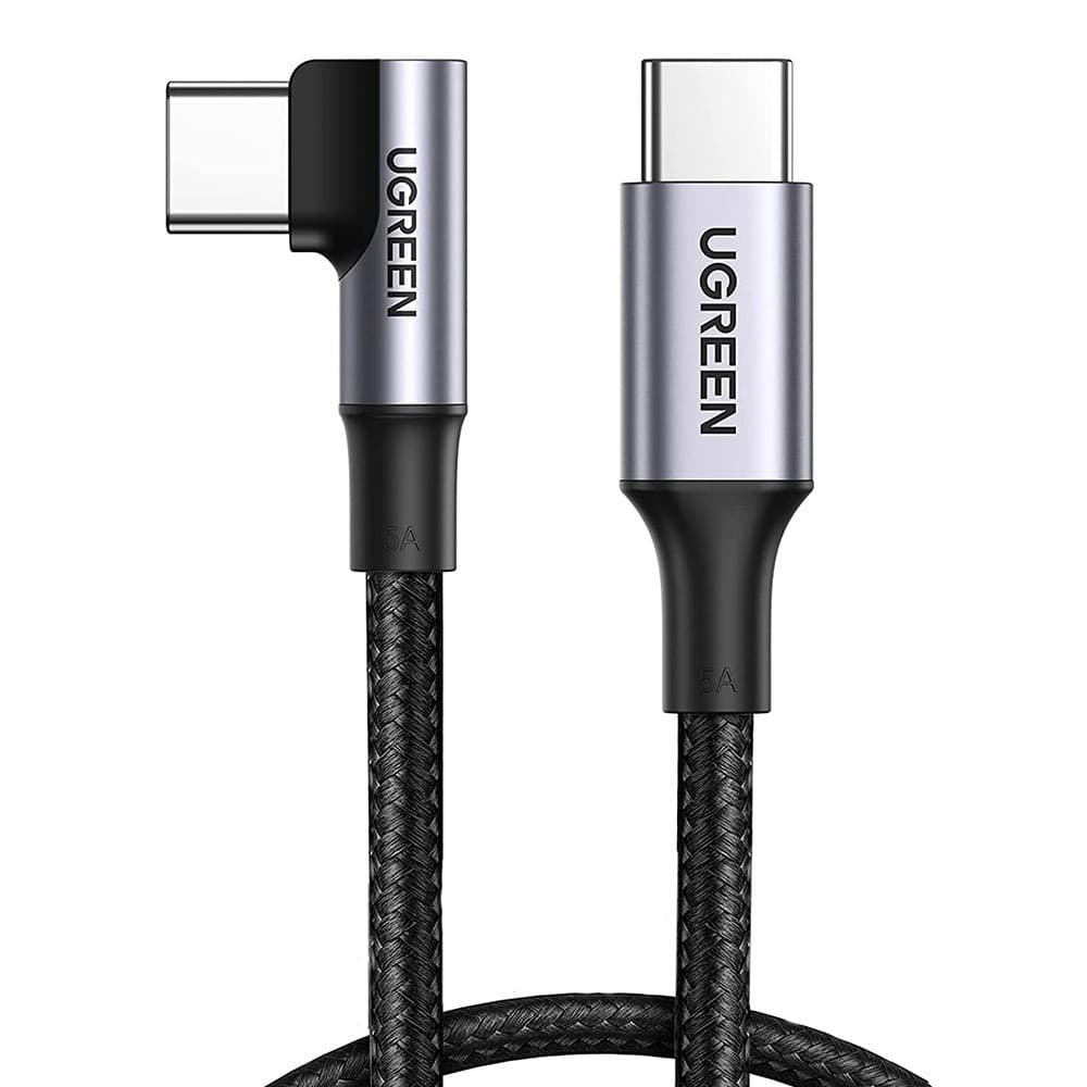 UGREEN 1m 100W snabbladdning sladd kabel USB-C datakabel böjd ...
