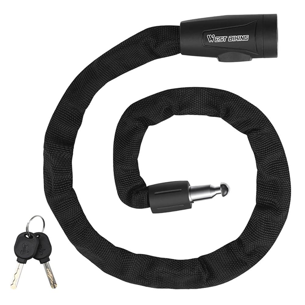 WEST BIKING Cykel Elcykel Moped Stål Lås Cykellås Kedjelås 70cm ...