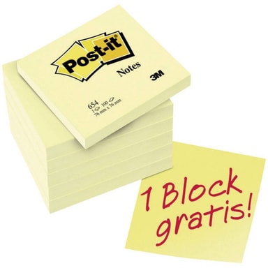 Post-it® Notes 76 x 76 mm - Elgiganten - Elgiganten