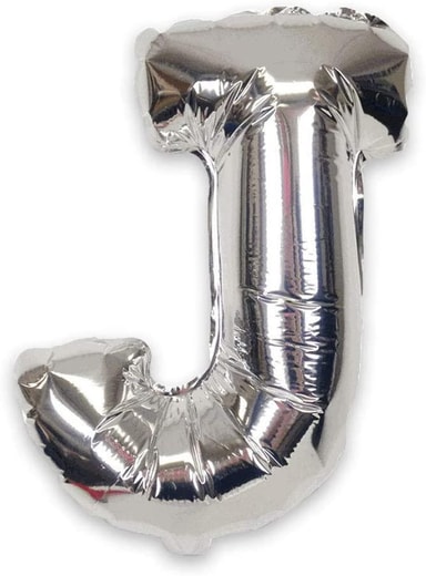 INF Bokstavsballong 53 cm, bokstav J - silver - Elgiganten - Elgiganten