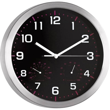 Mebus 41882 Kvarts Väggklocka 30 cm x 4.2 cm Aluminium - Elgiganten ...