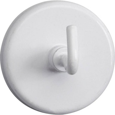 Maul Magnet (Ø x H) 36 mm x 36 mm rund , med krok Vit 5 - Elgiganten