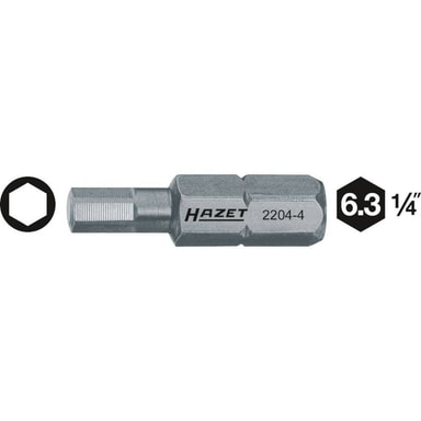 HAZET Hazet Sexkants-Bit 2.5 mm Specialstål C 6.3 1 st - Elgiganten