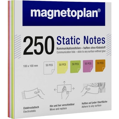 Magnetoplan Notislapp, häftande Static Notes 100 mm x - Elgiganten ...