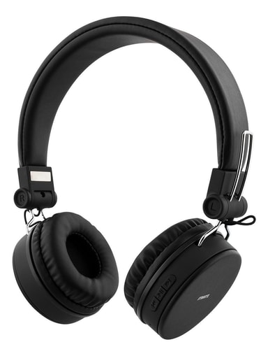 BT200 Foldable on-ear BT headset, 3.5 mm, black - Elgiganten