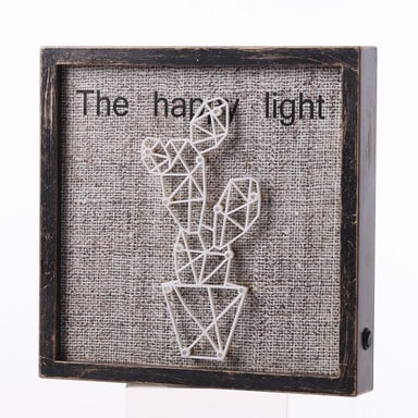 The Happy Light, Tavla med LED-belysning, Kaktus - Elgiganten - Elgiganten