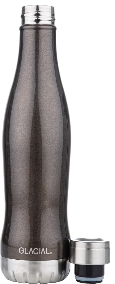 Glacial vattenflaska GL2128400214 (svart metall) - Elgiganten
