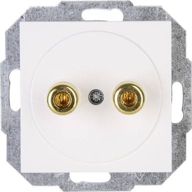 Kopp 1 st Insats Högtalaruttag HK 07 Renvit (RAL 9010) - Elgiganten