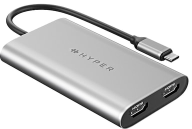 Hyper HyperDrive dubbel HDMI USB-adapter - Elgiganten