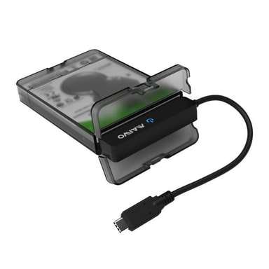 USB 3.1 Gen2 HDD-adapter, skyddande låda, upp till 12,5 mm, 10 Gbps, s ...