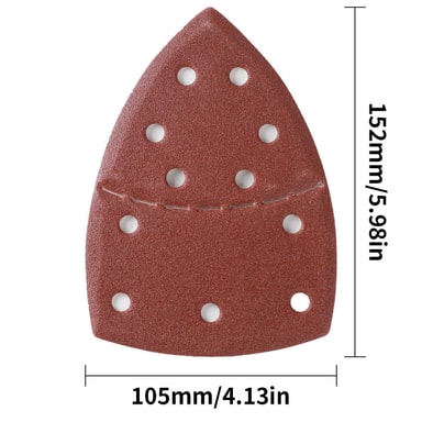 Slippapper för Bosch slipmus 11 hål med extra spetsar 40-korn 60-pack ...