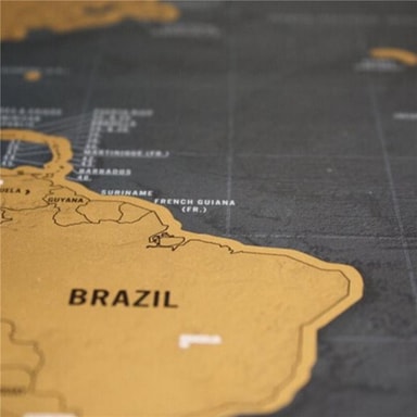 XXL Scratch Map - Världskarta där du skrapar de länder du besökt ...