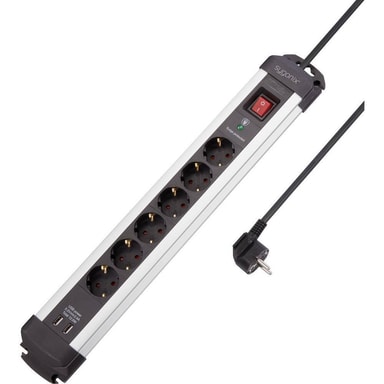 Sygonix SY-4755604 Grenuttag med överspänningsskydd - Elgiganten