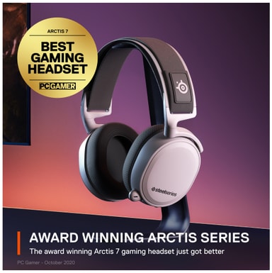 SteelSeries Arctis 7 Plus headset (vit) - Elgiganten