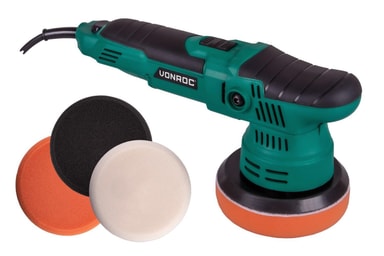 VONROC Dual Action Polermaskin 650W – 125mm | Inkl. 4 poleringssvampar ...