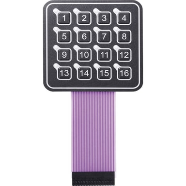 Membran-keypad Knappsats-matris 4 x 4 APEM AC3561ILL 1 - Elgiganten