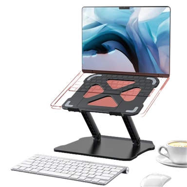 Justerbart stativ för laptop Svart - Elgiganten - Elgiganten