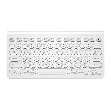 Mini Trådlöst Dual-mode Tangentbord Bluetooth Tangentbord Vit - Elgiganten