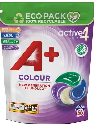 A+ Active Colour tvättkapslar ACTIVE4COLORCAPS (56st) - Elgiganten ...