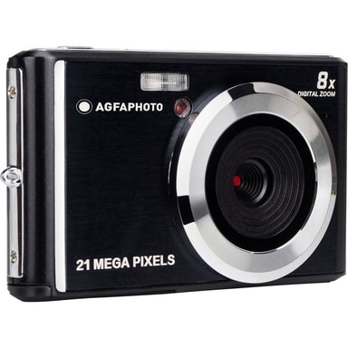 AgfaPhoto DC5200 Digitalkamera 21 Megapixel Svart, Silver - Elgiganten