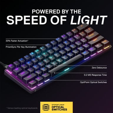 SteelSeries Apex 9 Mini tangentbord för gaming - Elgiganten - Elgiganten