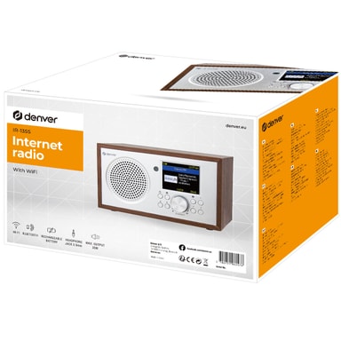 Internet-radio Trä/Silver WiFi Klocka alarm - Elgiganten