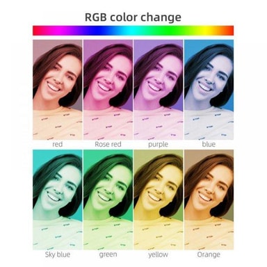 INF Bordslampa ""Sunset"" med 16 RGB färger fjärrkontroll Svart - Elgiganten - Elgiganten