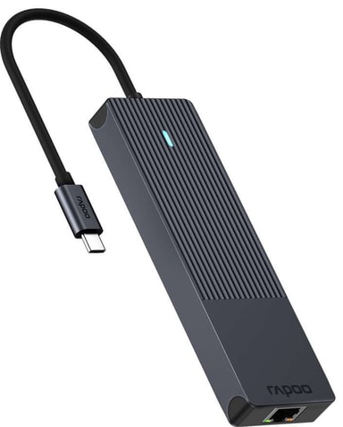 RAPOO UCM-2002 6-i-1 USB-C Multiport Adapter hub (svart) - Elgiganten ...