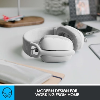 Logitech Zone Vibe 100 trådlöst headset (vitt) - Elgiganten
