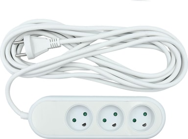 Nordic Quality Power 3-way socket w/dummyhole (D), 5m - Elgiganten