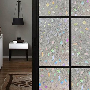 Frostad fönsterfilm för insynsskydd Flerfärgad 200x45 cm - Elgiganten