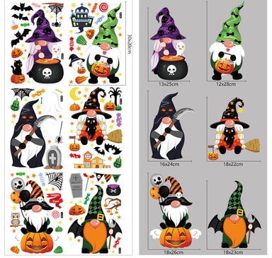 Fönsterdekal med halloween-tema Flerfärgad - Elgiganten - Elgiganten