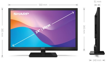 Sharp 24” 24BI2EA HD Ready LED Smart TV (2021) - Elgiganten - Elgiganten