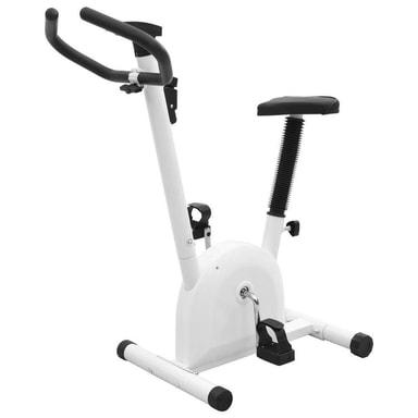 vidaXL Träningscykel remdrift vit - Elgiganten
