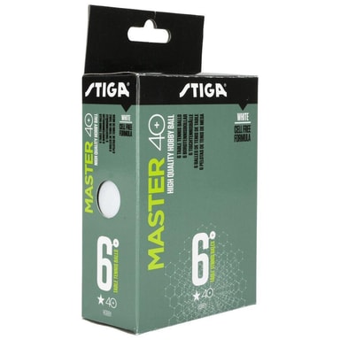 STIGA Master 6-pack ABS 1-star, Bordtennisbollar - Elgiganten - Elgiganten