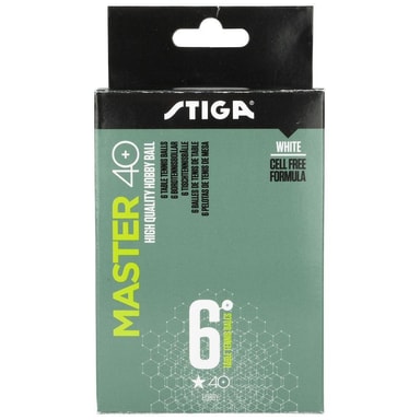 STIGA Master 6-pack ABS 1-star, Bordtennisbollar - Elgiganten - Elgiganten